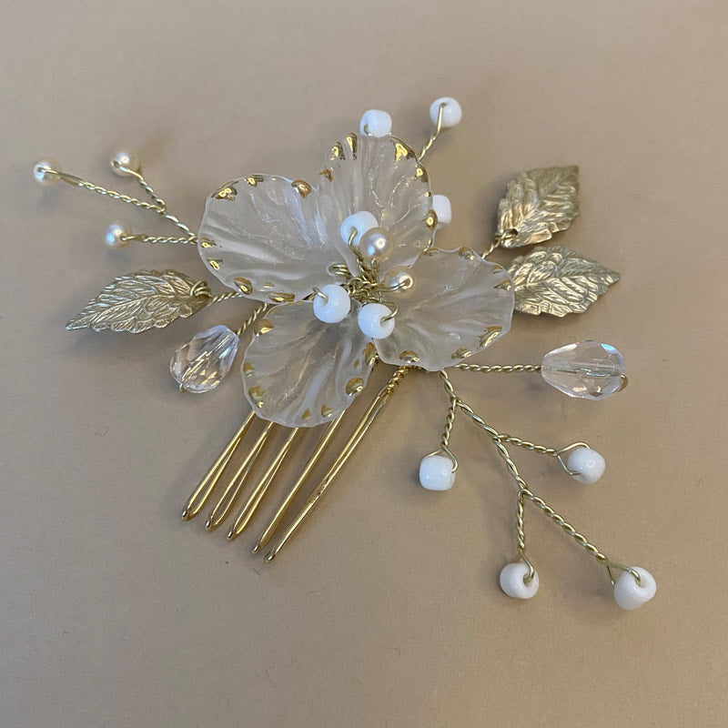 Arianna Flower & Leaf Mini Comb – Rachel Ash